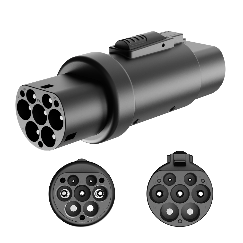 Type 2 to GBT Adapter 22kW with Lock | Chinese EV | EV For Less UAE ...